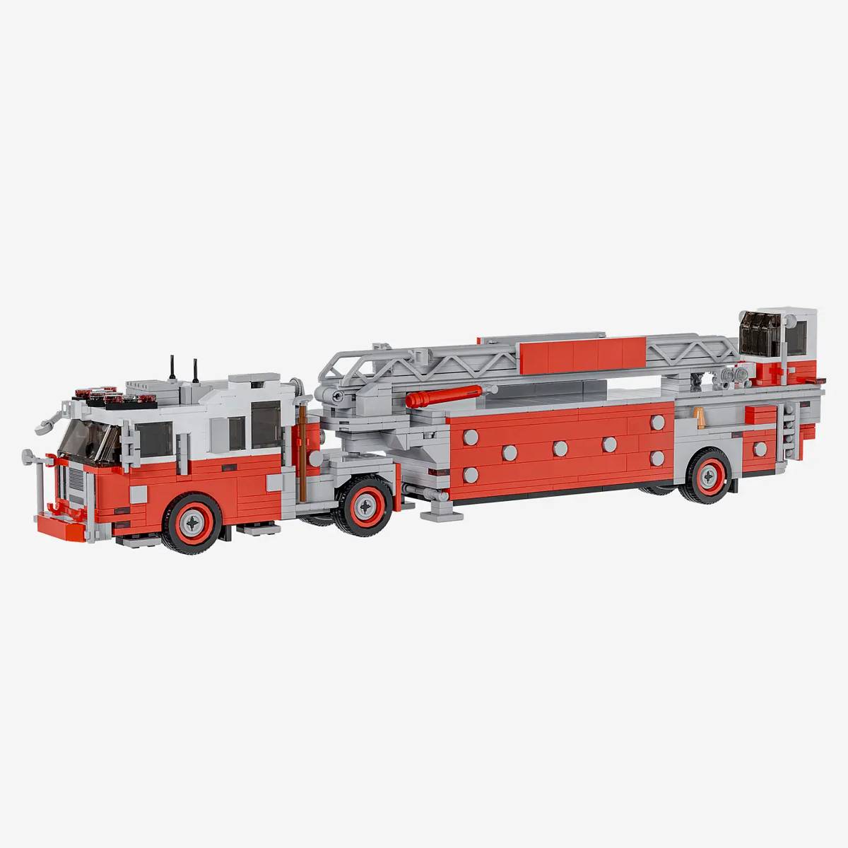 BlueBrixx Seagrave Tiller Ladder red/white • Set 100865
