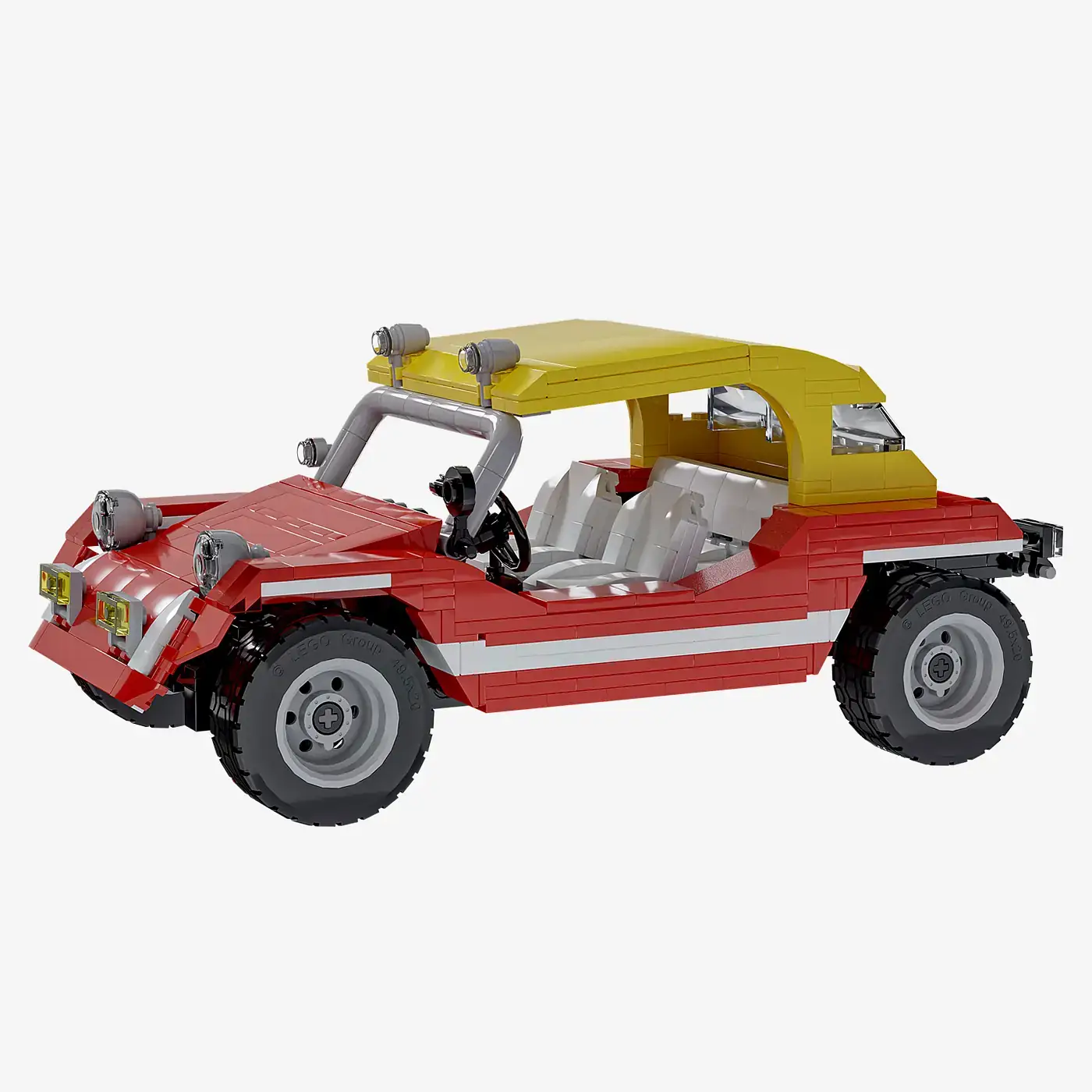 BlueBrixx Red buggy with yellow roof • Set 105782 • SetDB