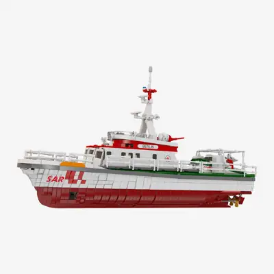 BlueBrixx Rescue Boat • Set 107232 • SetDB • Merlins Bricks