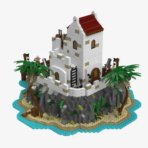 BlueBrixx Pirates Island Port tavern • Set 108326 • SetDB
