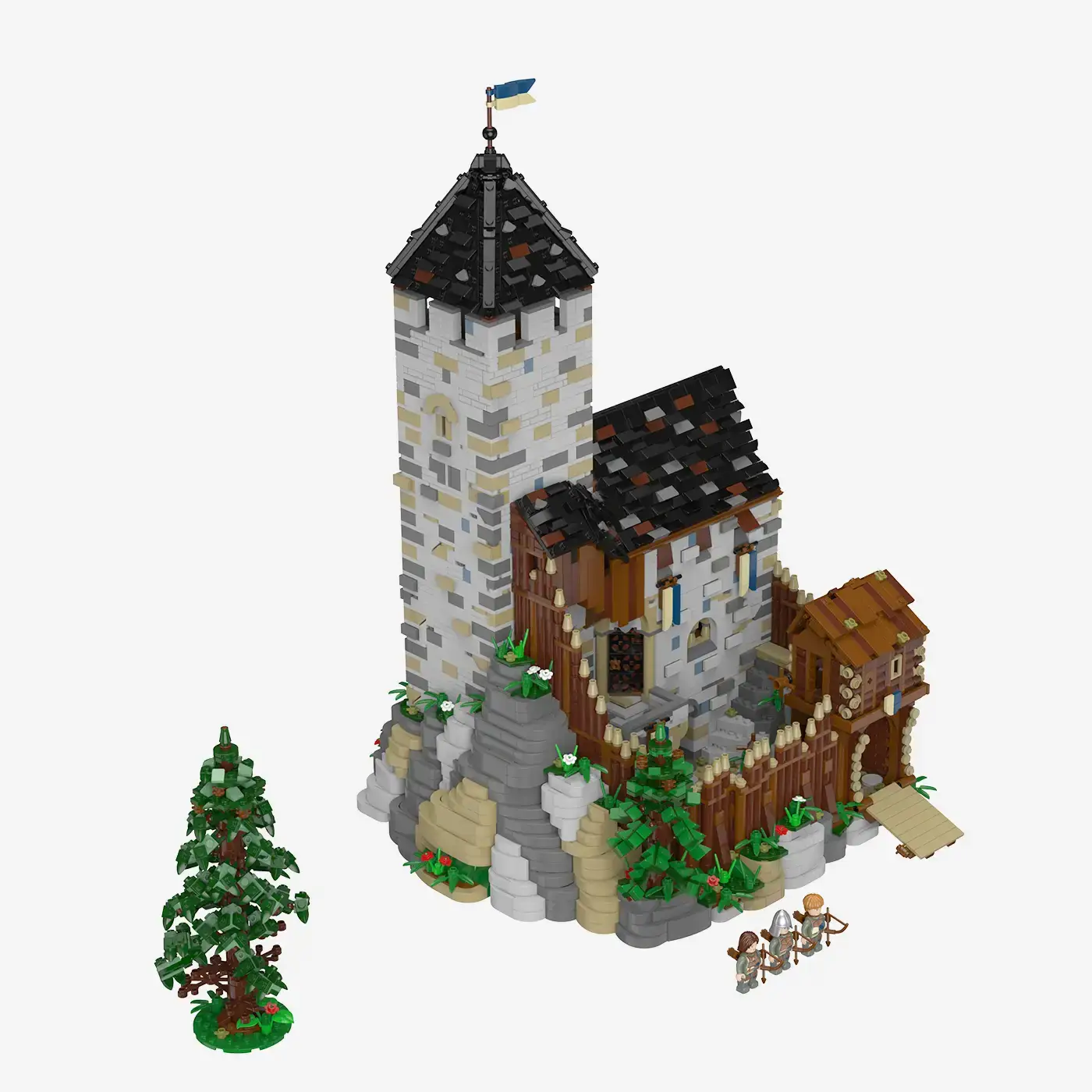 BlueBrixx Blaustein Castle Keep Expansion • Set 108713