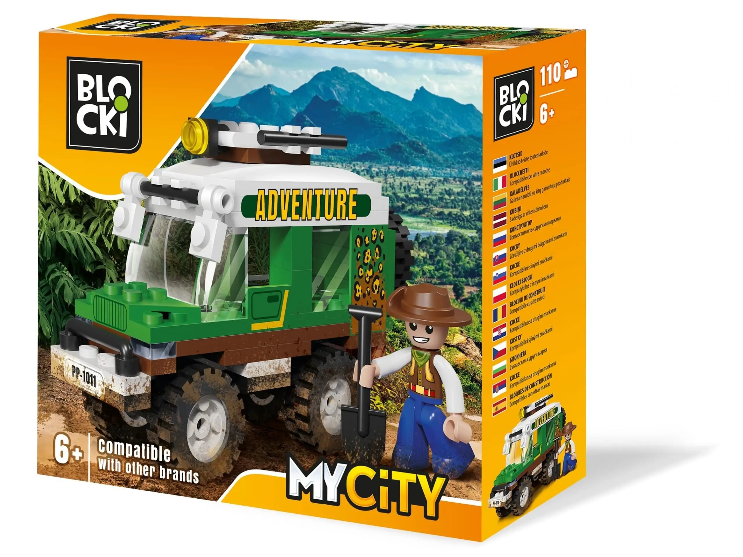 Klocki BLOCKI MyCity Ciężarówka w dżungli • Set PP1011