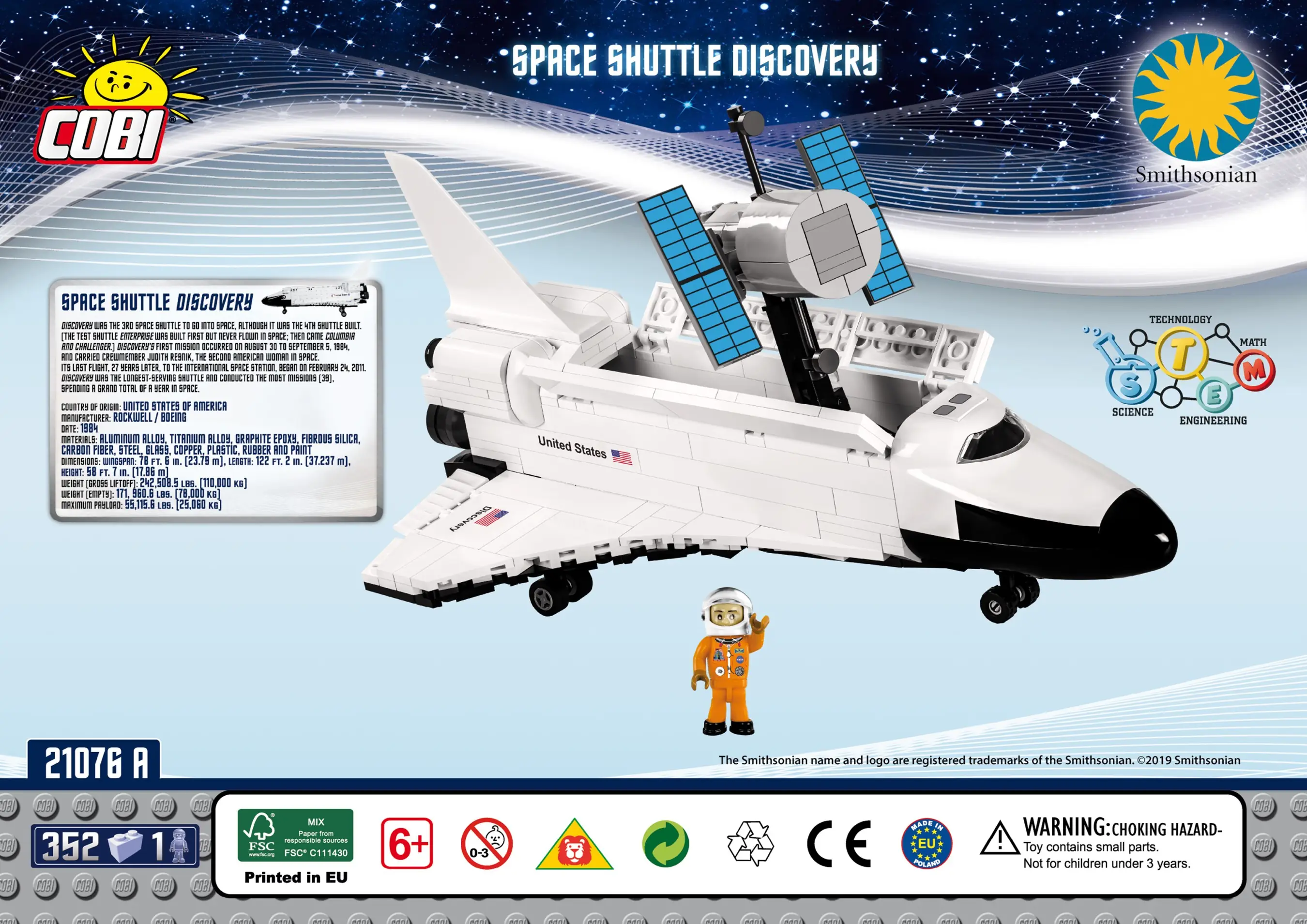 Cobi Space Shuttle Discovery • Set 21076A • SetDB