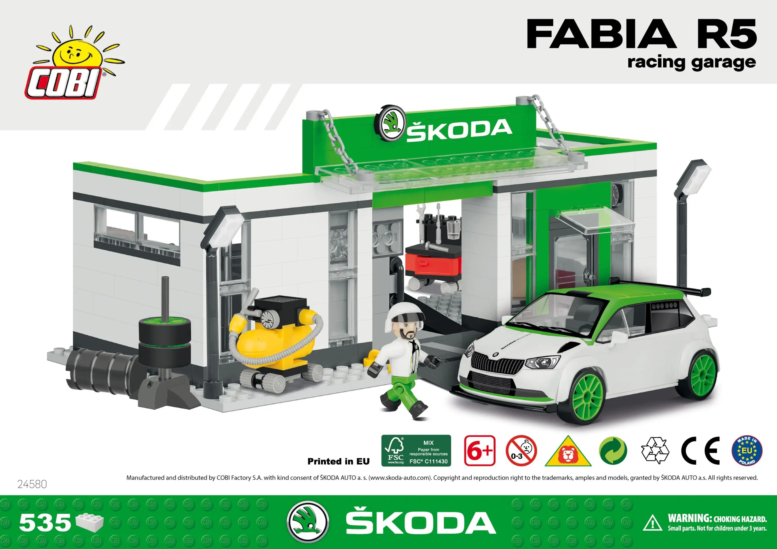 Cobi Skoda Fabia R5 Racing Garage Autowerkstatt • Set 24580