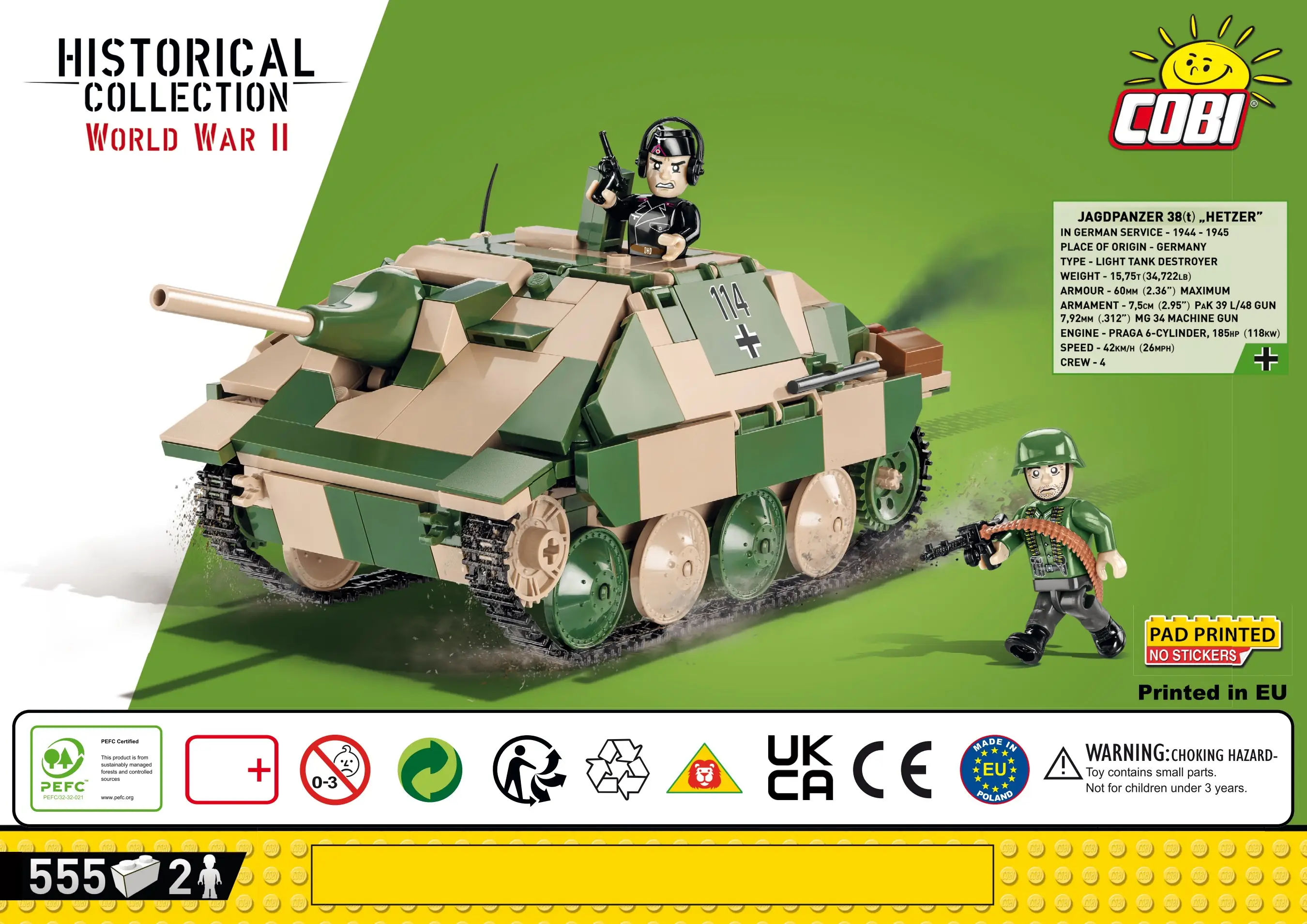 Cobi Fighter tank 38 Hetzer • Set 2558 • SetDB