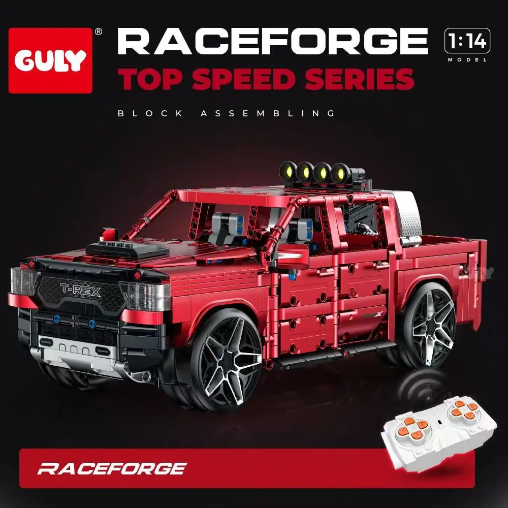 GULY Raceforge Red Pickup Truck • Set 10633 • SetDB