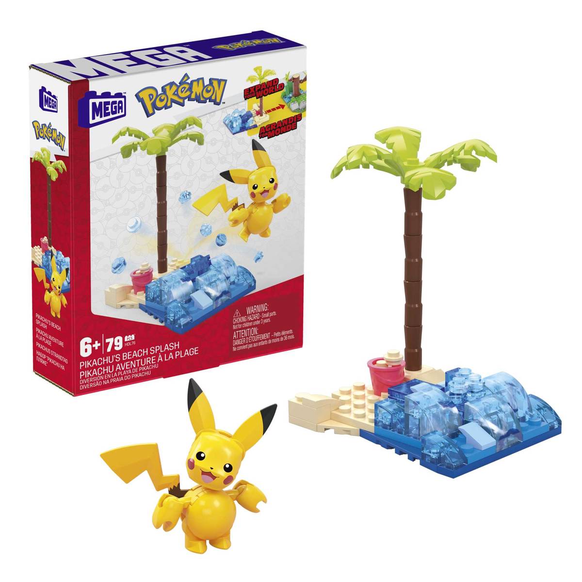 Mattel MEGA Pokémon Pikachus Strandtag • Set HDL76 • SetDB