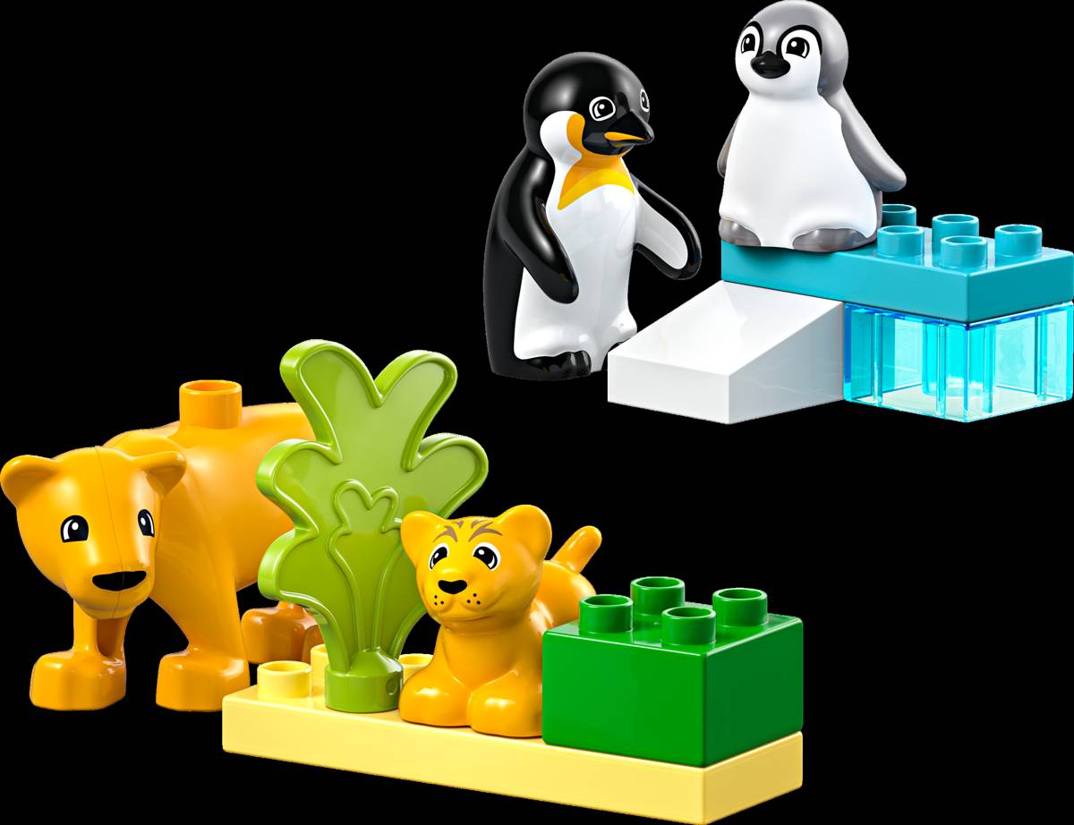 LEGO DUPLO Wild Animal Families Penguins & Lions