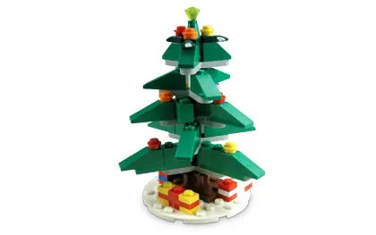 LEGO Holiday Ornament / Bauble with Green Bricks