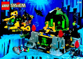 LEGO Aquazone Captain Hank Hydro Black Flippers