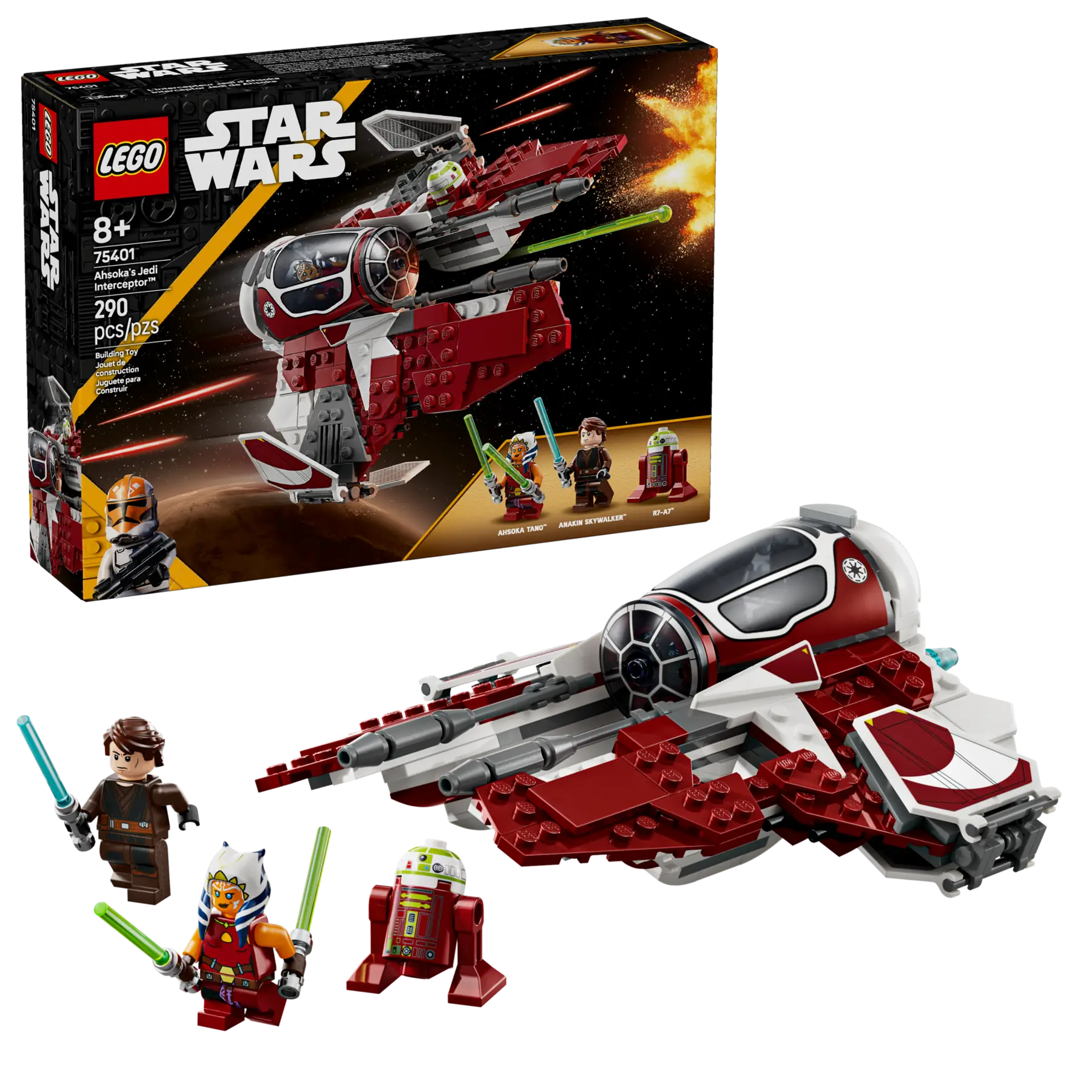 LEGO Star Wars Ahsoka s Jedi Interceptor Set 75401