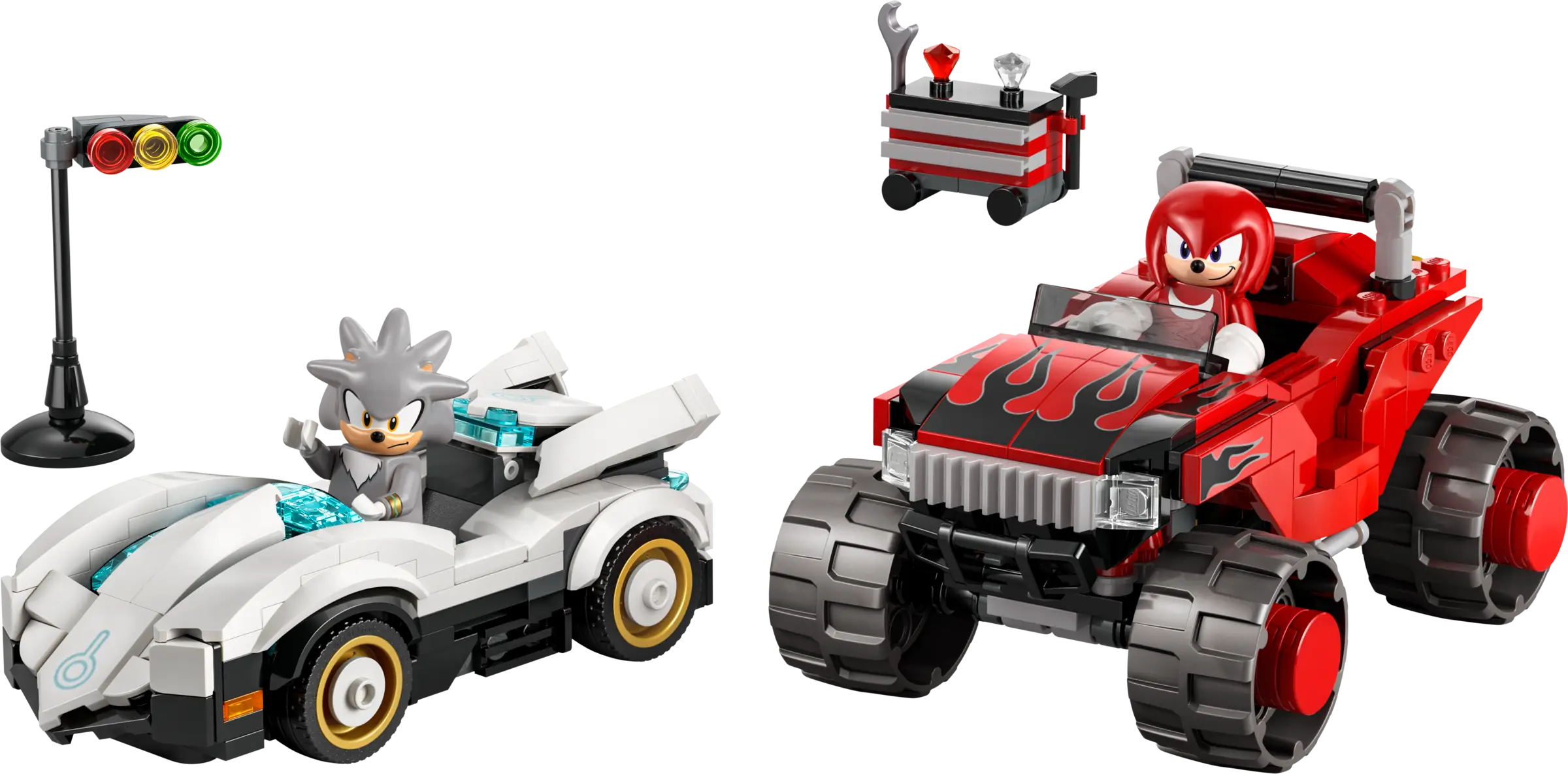 LEGO Sonic the Hedgehog Silver's Car vs. Knuckles' Monster Truck