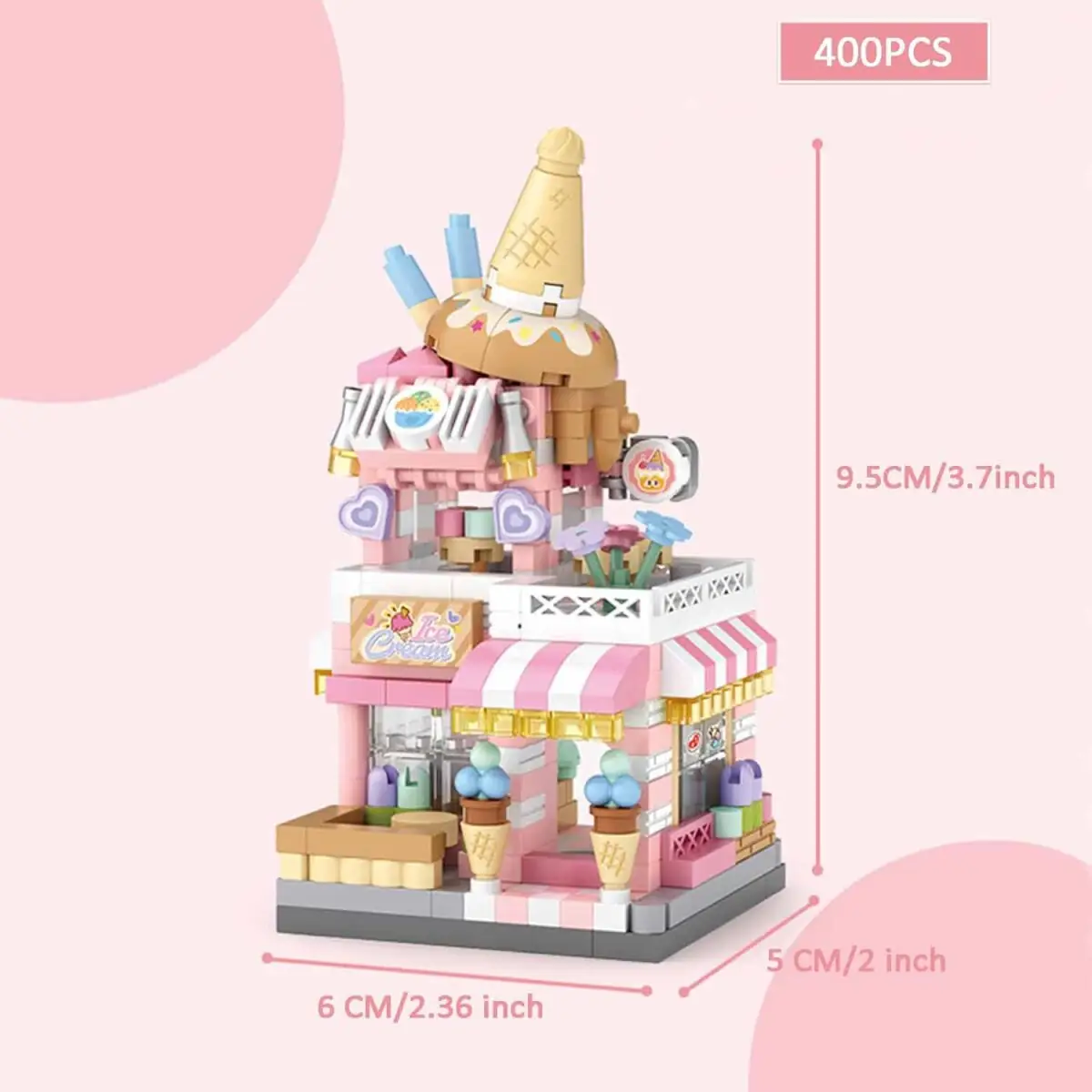 LOZ Ice Cream Shop • MINI BLOCKS • Set 8813 • SetDB