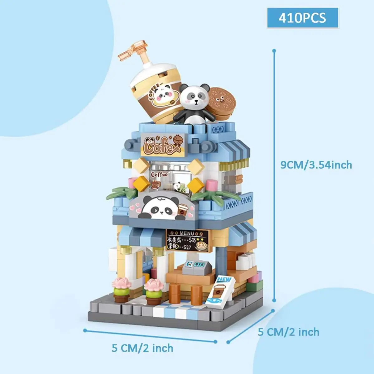 LOZ Panda Café • MINI BLOCKS • Set 8814 • SetDB