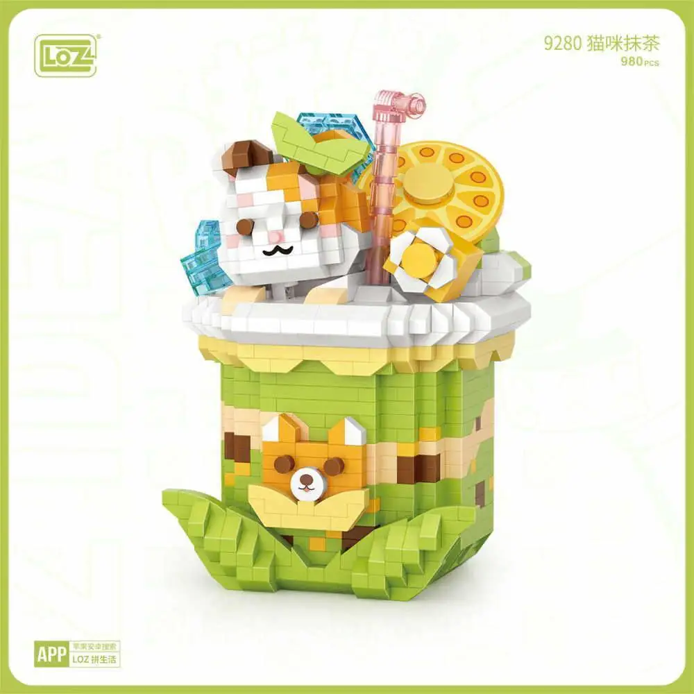 LOZ Matcha Cat • DIAMOND BLOCKS • Set 9280 • SetDB