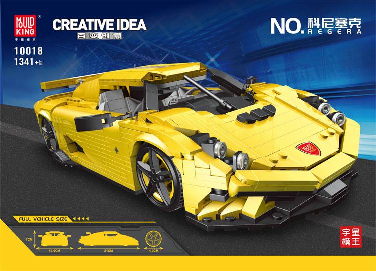 Mould King Technic Konisek sports Car • Set 10018 • SetDB