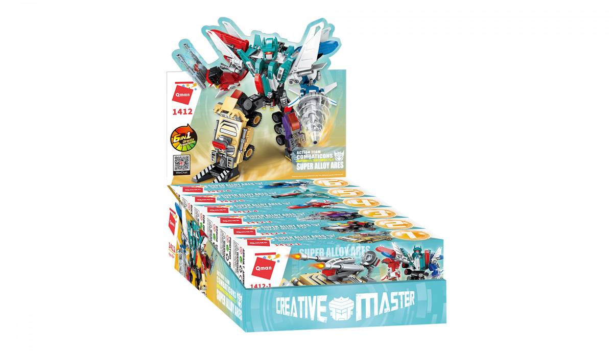 Qman Super Alloy Ares • Set 1412 • SetDB • Merlins Bricks