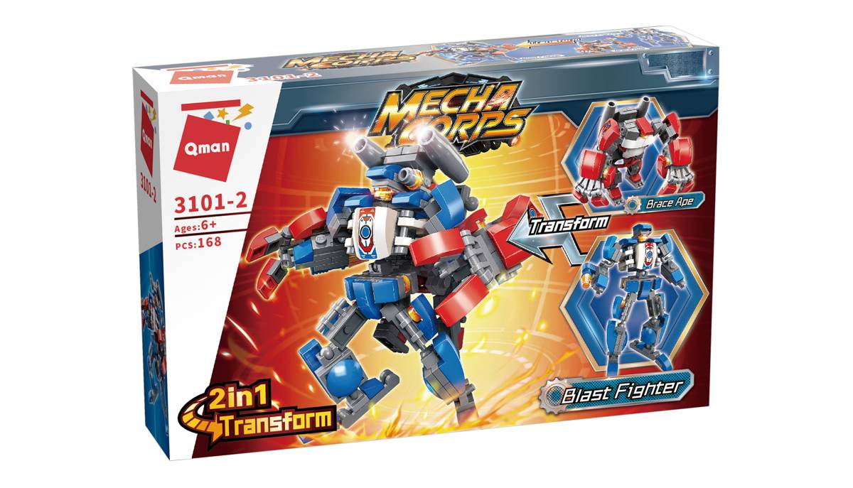 Qman Blast Fighter • Set 3101-2 • SetDB • Merlins Bricks