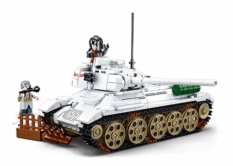 Sluban M4A3 Medium Tank • Set M38-B1110 • SetDB