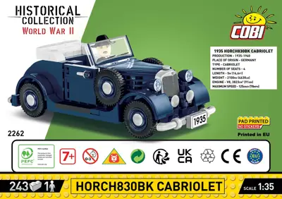 Cobi Horch830BK Cabriolet • Set 2262 • SetDB