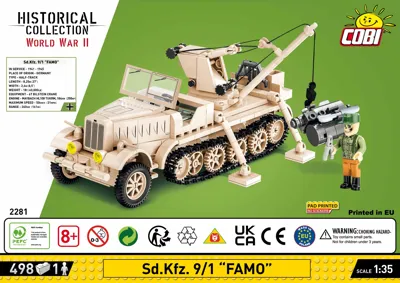 Cobi Sd.Kfz. 9/1 Famo • Set 2281 • SetDB • Merlins Bricks