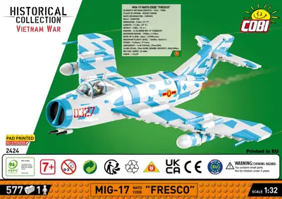 Cobi MiG-17 NATO Code "Fresco" • Set 2424 • SetDB