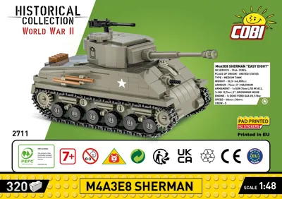 Cobi M4A3E8 Sherman • Set 2711 • SetDB • Merlins Bricks