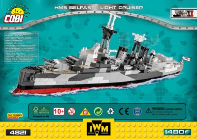 Cobi HMS Belfast Light Cruiser • Set 4821 • SetDB