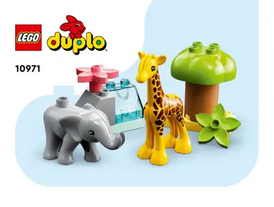 LEGO DUPLO Wild Animals of Africa • BABY BLOCKS • Set 10971