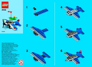 LEGO Monthly Mini Model Build Set 2014 09 September, Racing Plane polybag