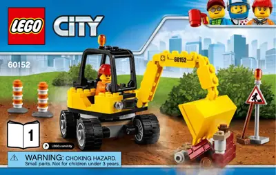 LEGO City Sweeper & Excavator • Set 60152 • SetDB