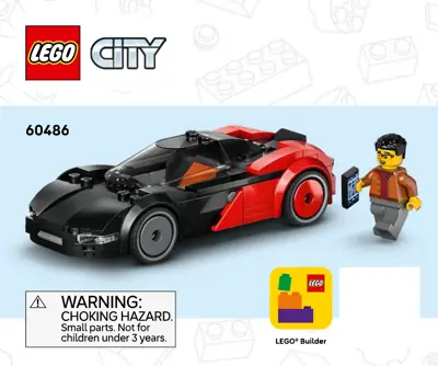 LEGO City EV Supercar • Set 60486 • SetDB • Merlins Bricks