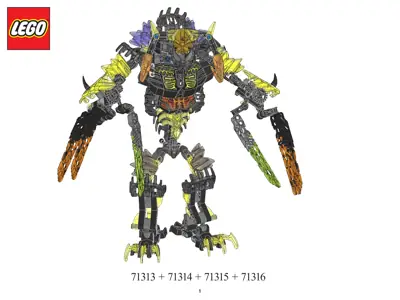 LEGO BIONICLE Quake Beast • Set 71315 • SetDB