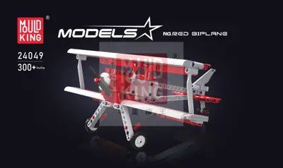 Mould King Red Biplane • Set 24049 • SetDB • Merlins Bricks