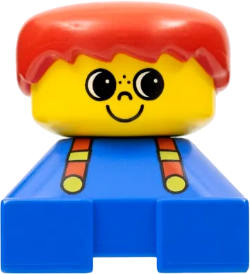 LEGO Education Duplo 2 x 2 x 2 Figure Brick Blue Base with suspenders