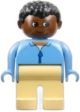 LEGO DUPLO Duplo Figure Male, Tan Legs • Minifig 4555pb034