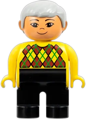 LEGO DUPLO Duplo Figure Male, Adult Man, Black Legs