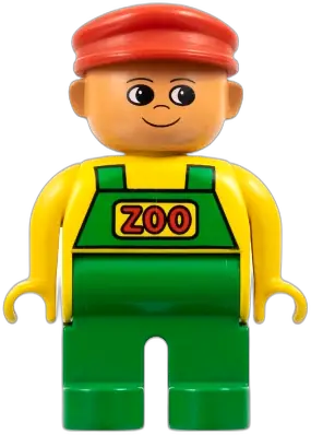 LEGO DUPLO Duplo Figure Male, Green Legs • Minifig 4555pb078