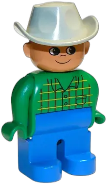 LEGO DUPLO Duplo Figure Male, Blue Legs • Minifig 4555pb150
