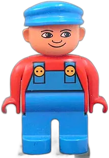 LEGO DUPLO Duplo Figure Male, Blue Legs • Minifig 4555pb155