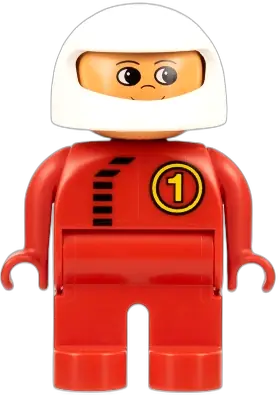 LEGO DUPLO Duplo Figure Male, Red Legs • Minifig 4555pb167