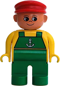 LEGO DUPLO Duplo Figure Male, Green Legs • Minifig 4555pb168