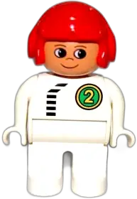 LEGO DUPLO Duplo Figure Male, White Legs • Minifig 4555pb245