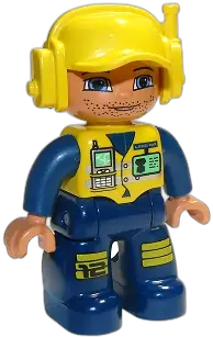 LEGO DUPLO Duplo Figure Lego Ville Male, Dark Blue Legs