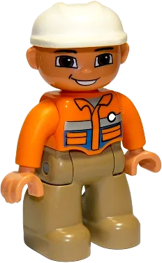 LEGO DUPLO Duplo Figure Lego Ville Male • Minifig 47394pb096