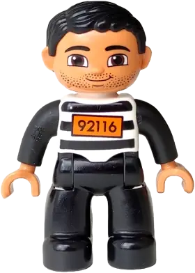 LEGO Education Duplo Figure Lego Ville Male, Black Legs