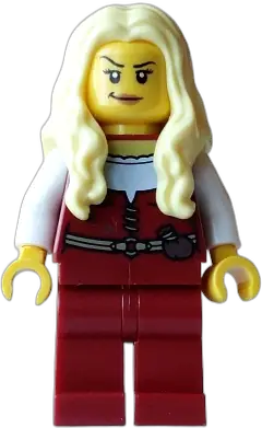 LEGO BrickLink Designer Program Pirate Female, Dark Red Vest and Legs