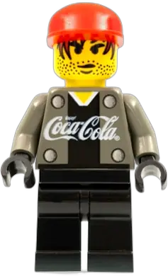 LEGO Sports Soccer Player Coca-Cola Goalie • Minifig cc4453