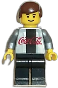 LEGO Sports Soccer Player Coca-Cola Secret Player B Silver