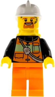 LEGO Juniors Fire Reflective Stripe Vest with Pockets and Shoulder Strap